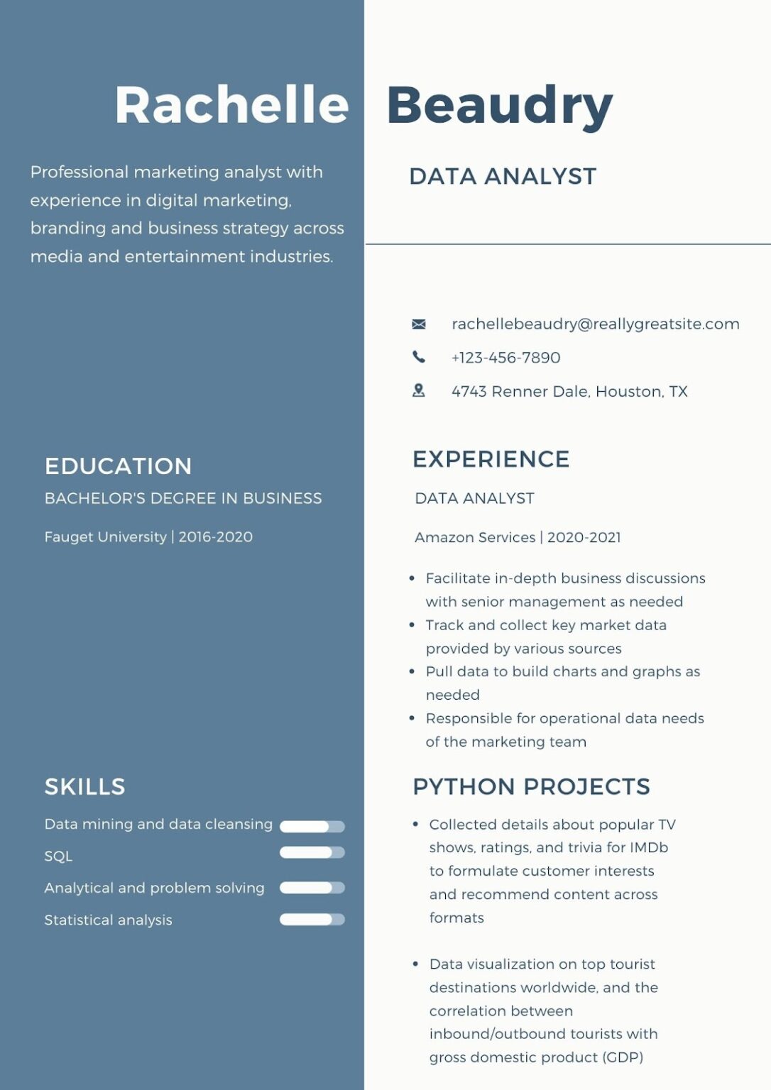 7 Awesome Data Analyst Resumes [+ Tips for Standing Out]